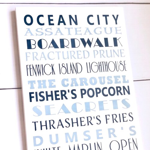 Ocean City. Boardwalk Print Wall Art | Etsy