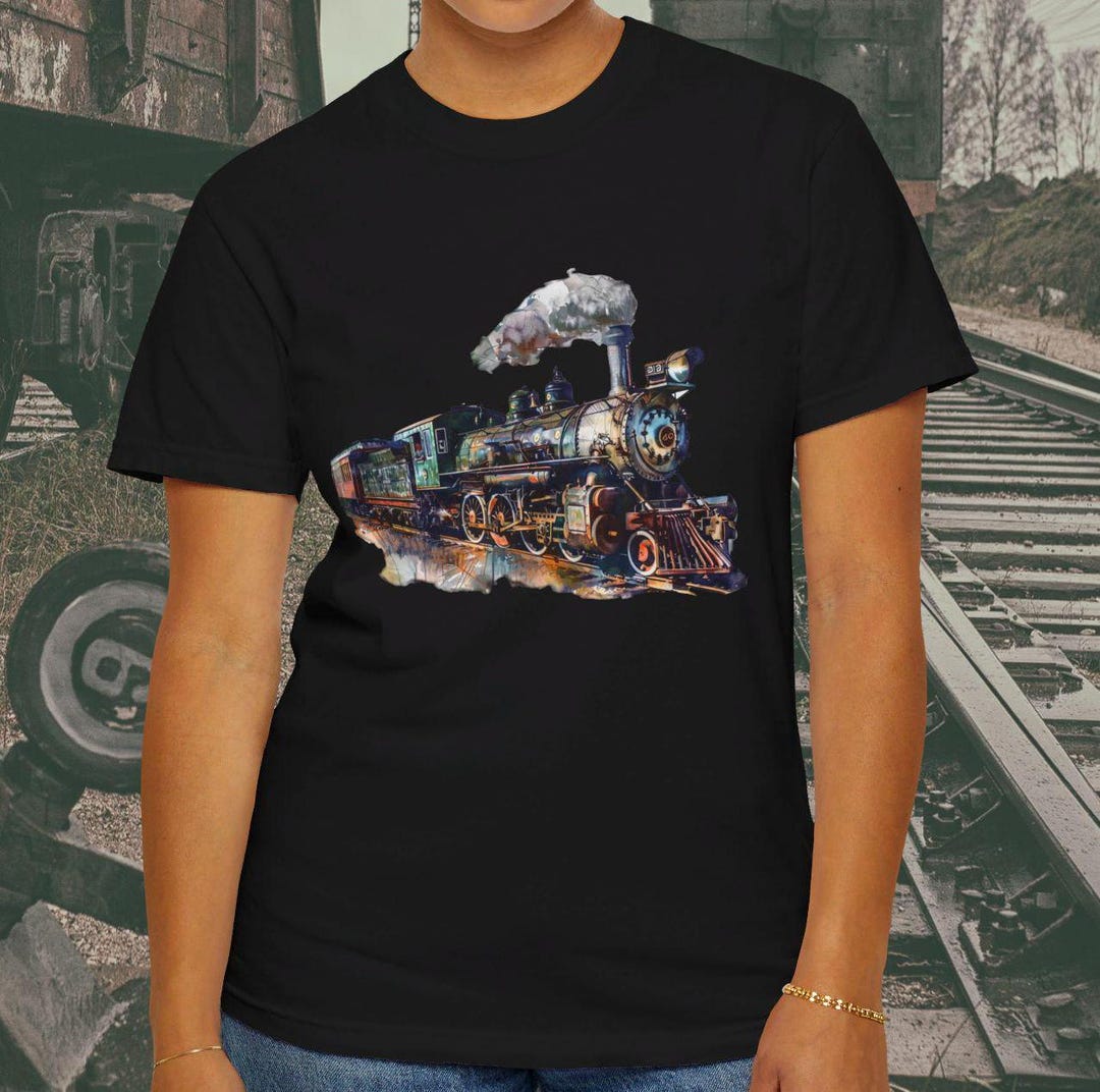 Steam Engine T-shirt, Locomotive T Shirt, Comfort Colors T-shirt, Steam ...
