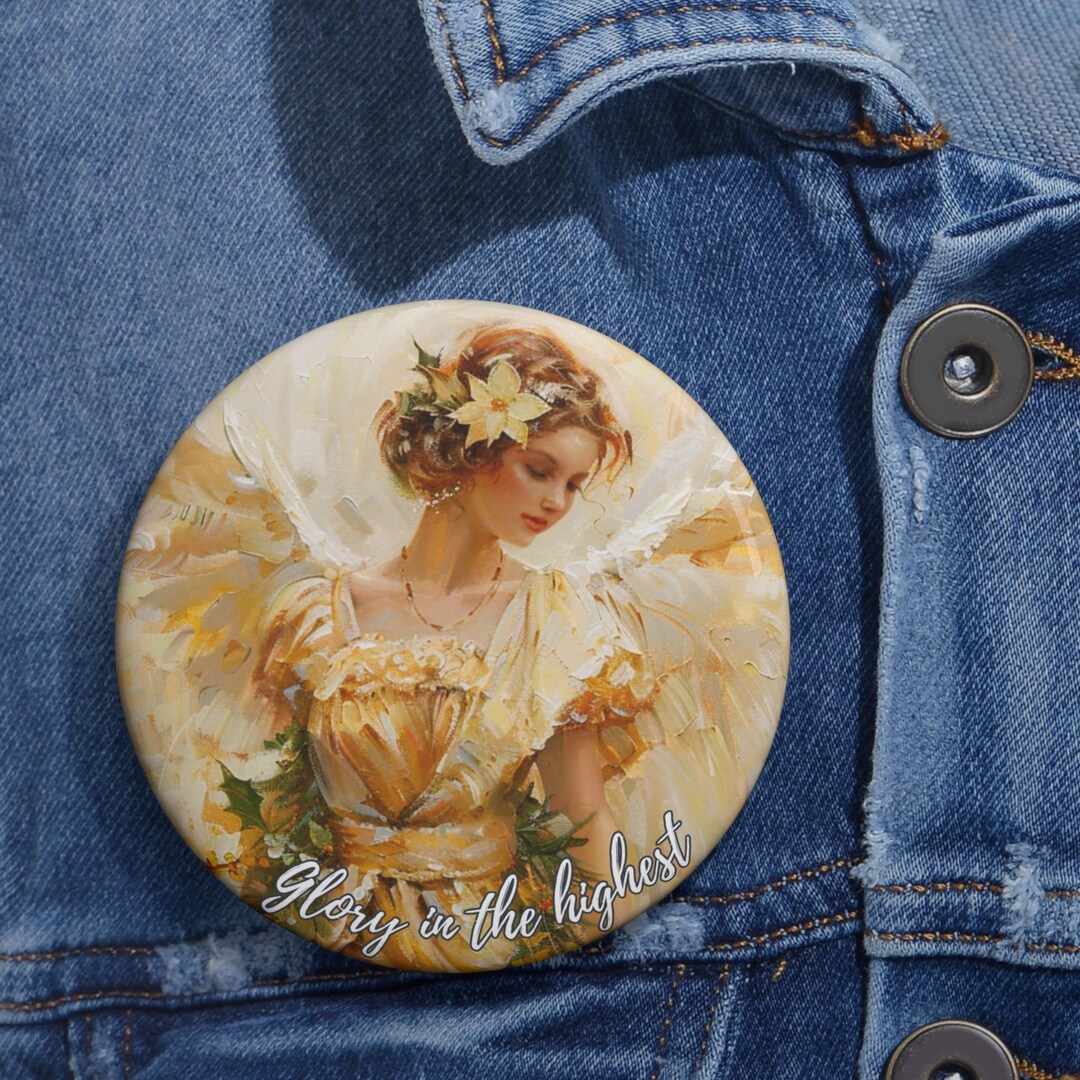 Christmas Angel Jewelry Pin, Golden Angel Christmas Bling, Believe Pin ...