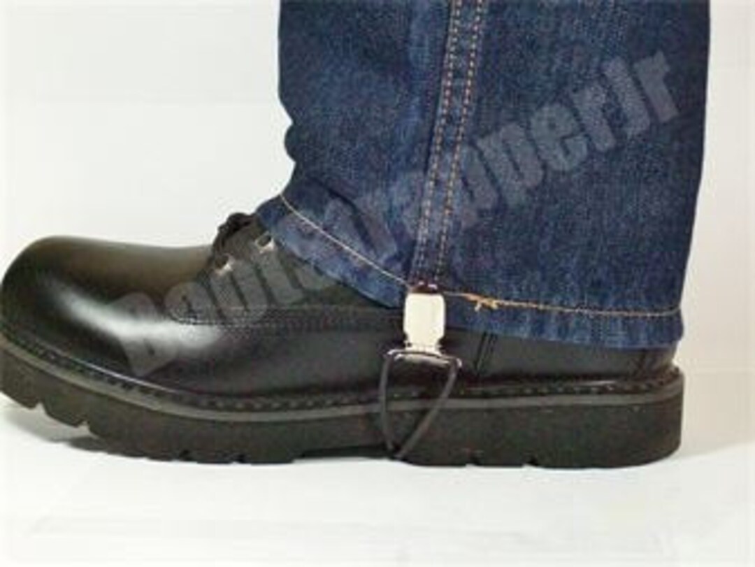 Biker / Motorcycle Heavy Duty Boot Straps, Holds Pants Down While ...
