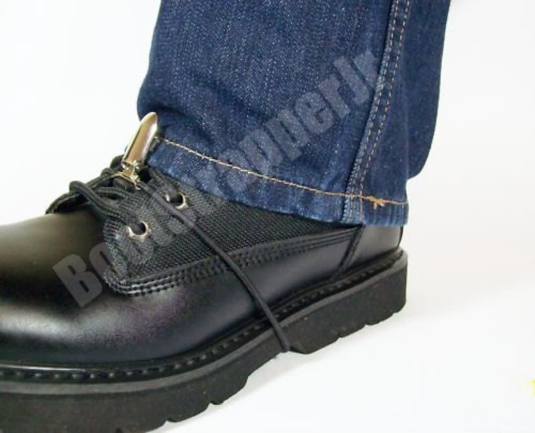 Biker / Motorcycle Front Clip Boot Straps, Holds Pants Down While ...