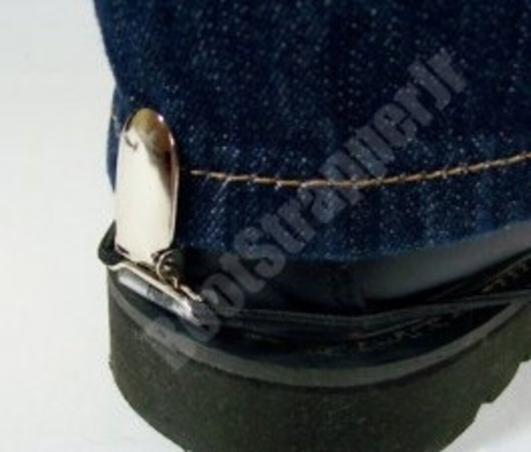 Biker / Motorcycle Heel Clip Boot Straps, Holds Pants Down While Riding ...