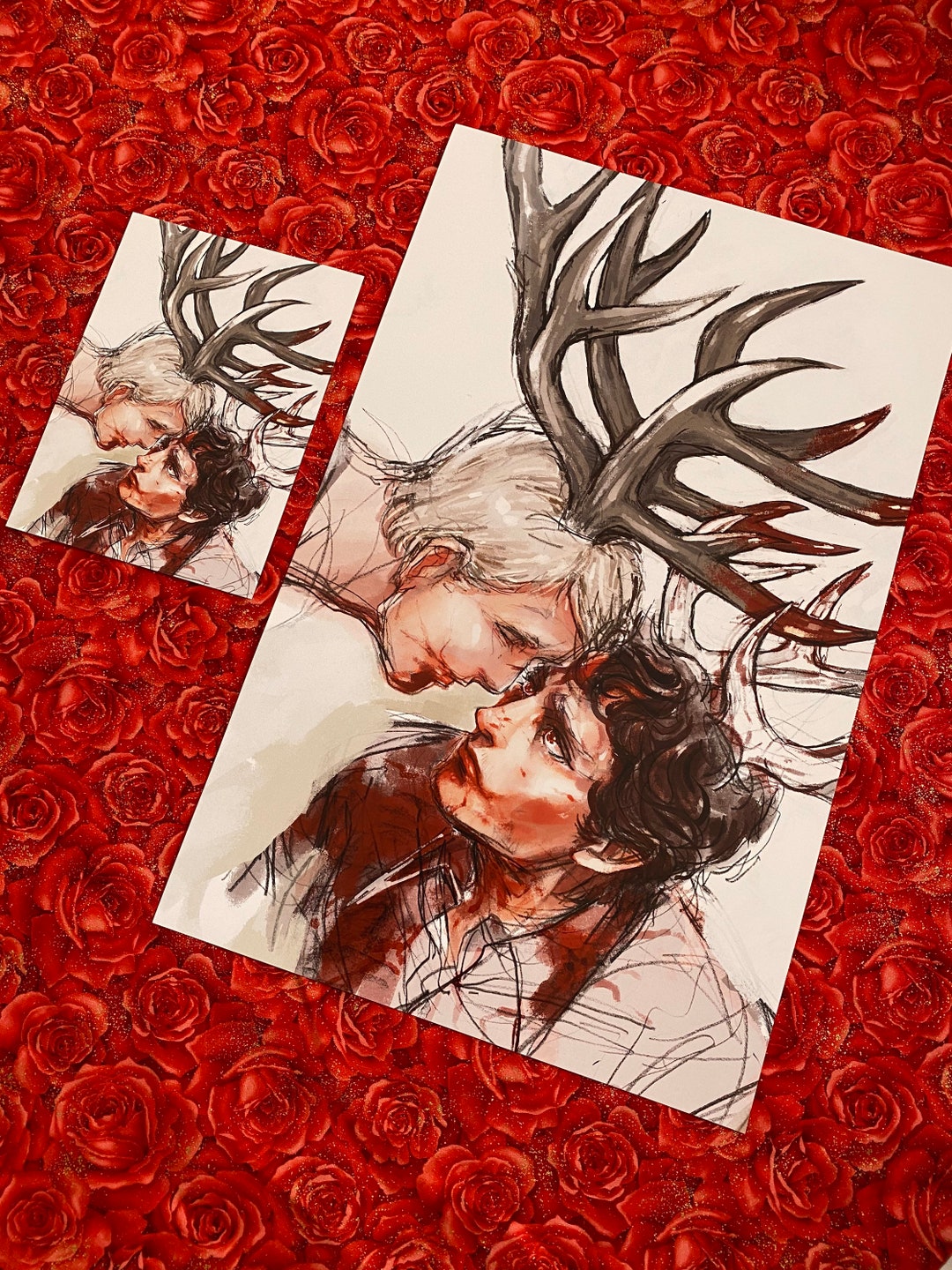 11 X 17” Stag Night Prints - Etsy