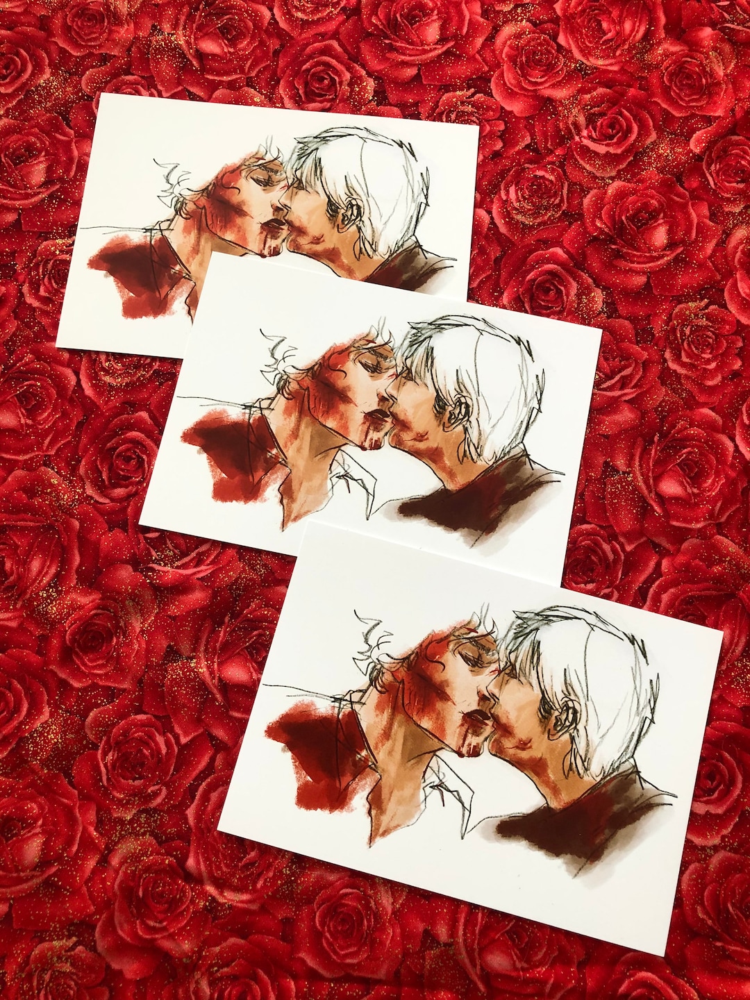5 X 7” Kiss Print - Etsy