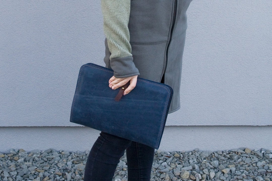 Leather Portfolio, Leather Case, Women Organizer, Gift for Her ...
