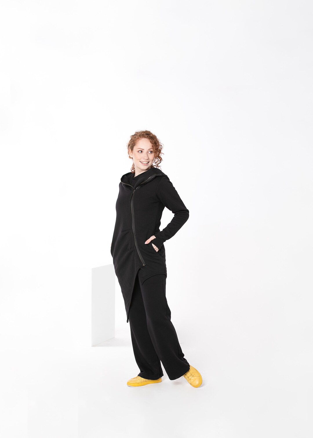 Black Futuristic Jacket, Deconstructed Coat, Women Extravagant Jacket ...