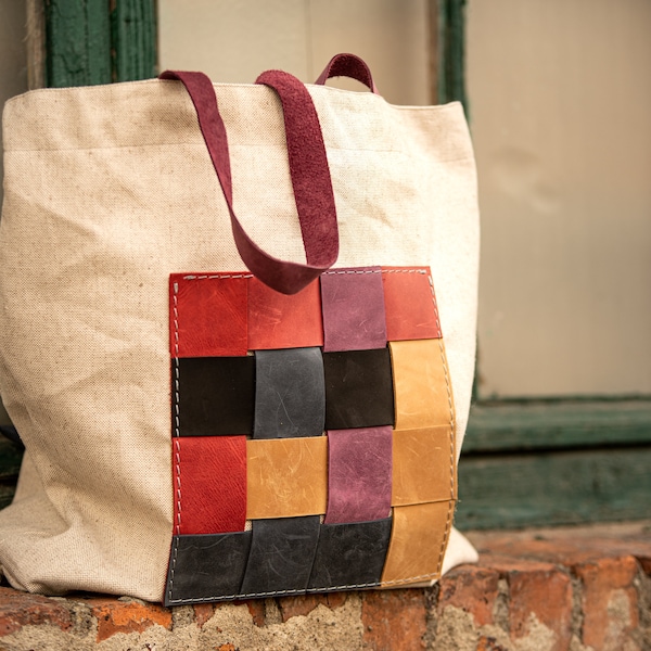 Linen Tote Bag - Etsy