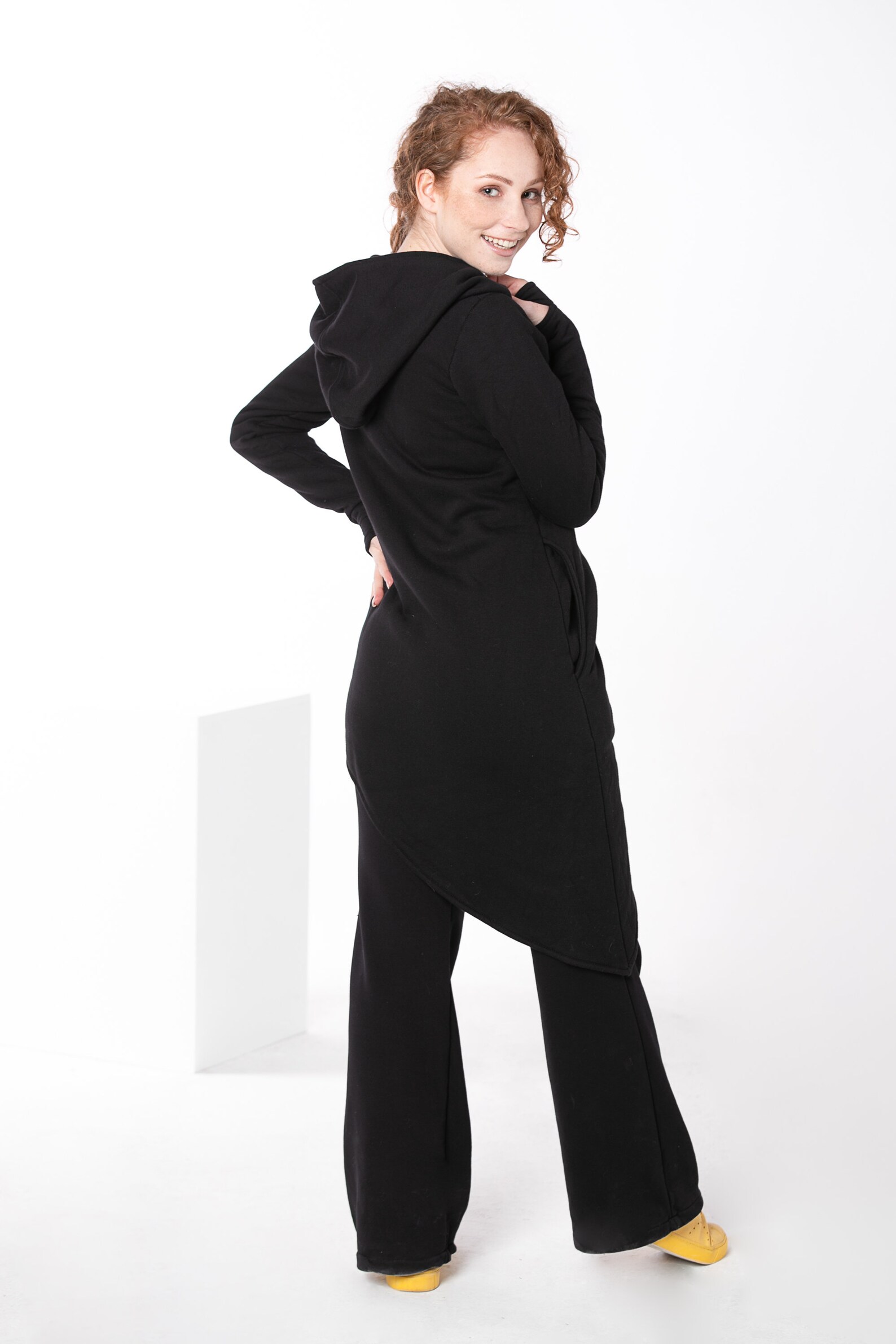 Black Futuristic Jacket Deconstructed Coat Women Extravagant | Etsy