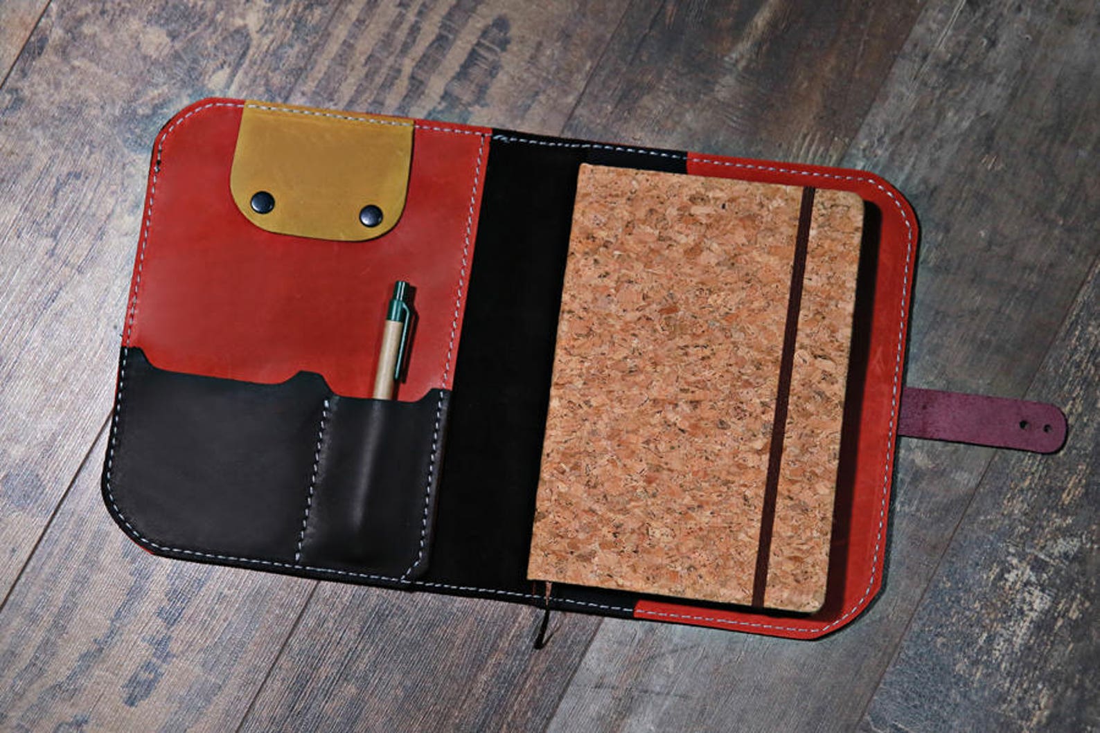 Leather Portfolio Leather Organizer Tablet Case Portfolio - Etsy