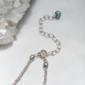 Statement Chunky Natural Turquoise Necklace With Thai Hill Tribe and ...