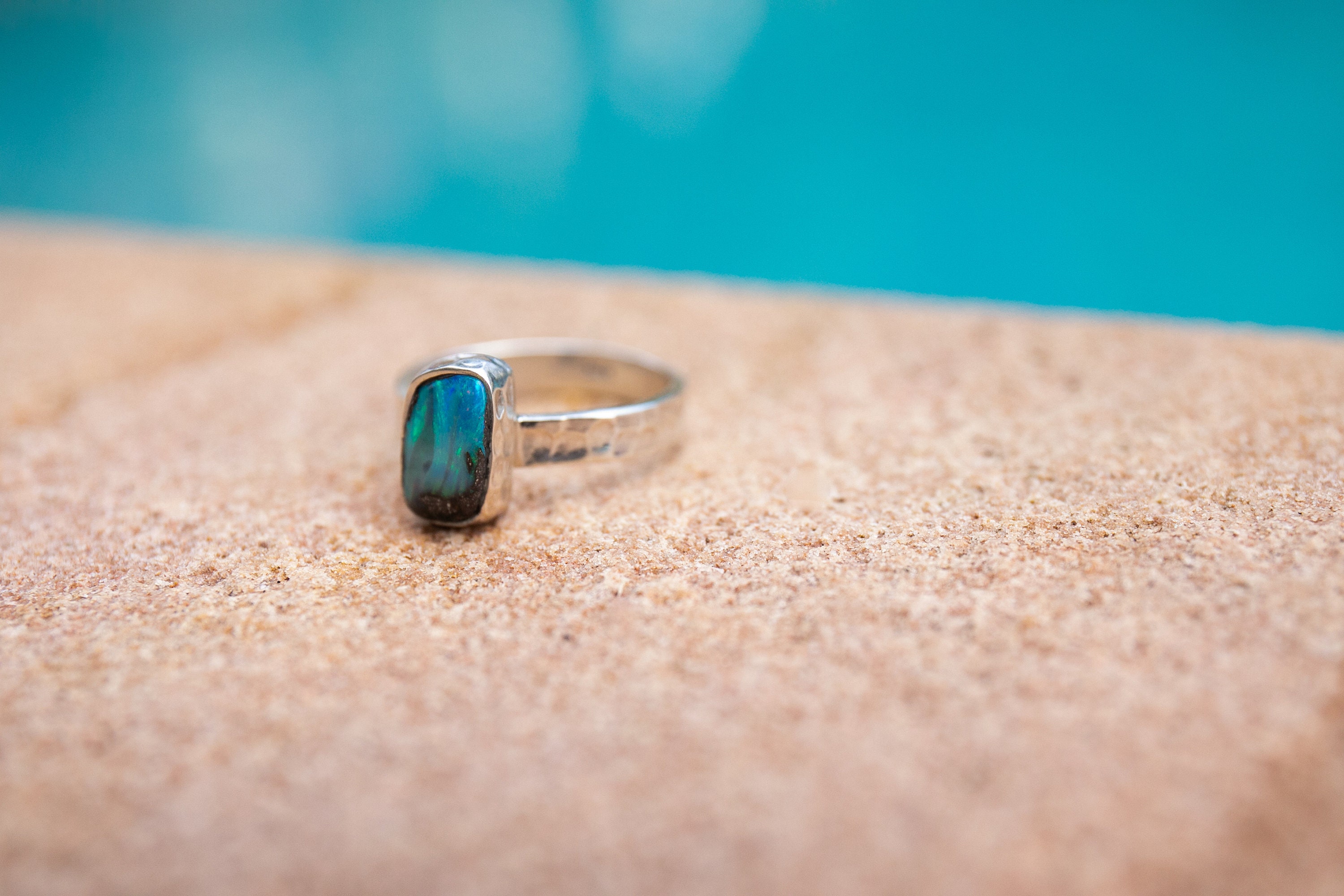 Lovely Lightning Ridge Opal set in Sterling Silver with | Etsy