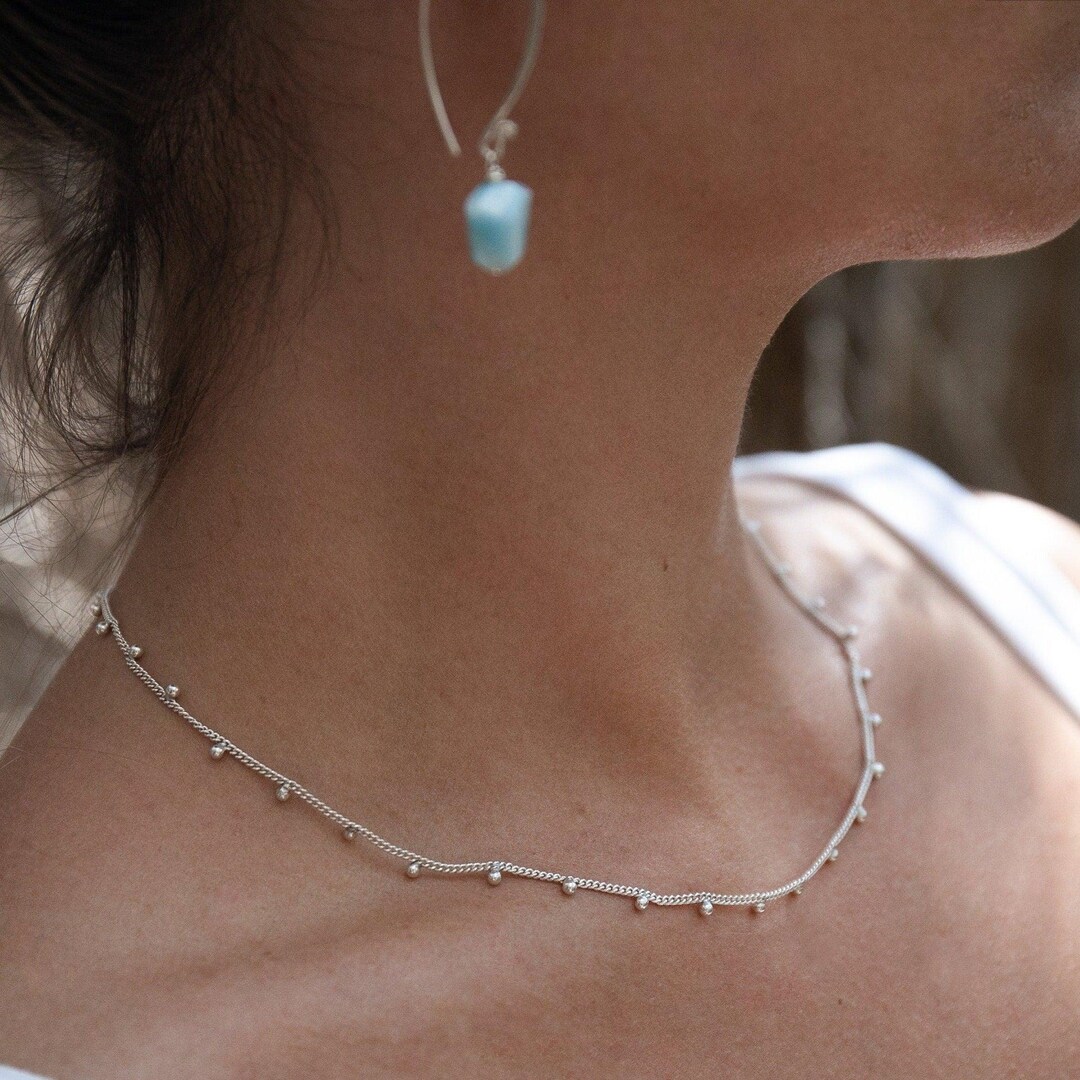 Sterling Silver Bobble Chain - Etsy