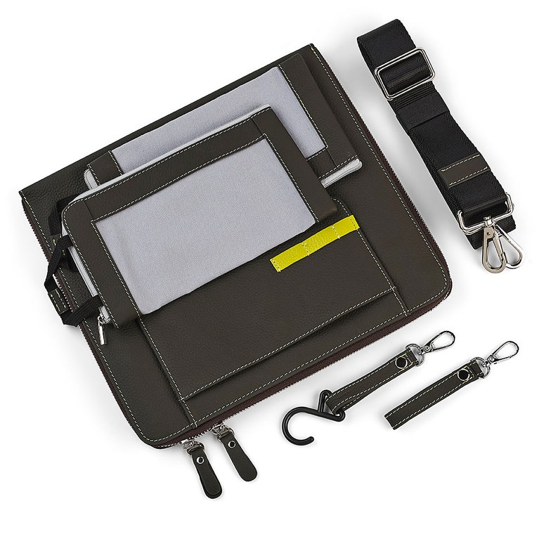 Zipsleeve Leather Airplane Organizer - Etsy