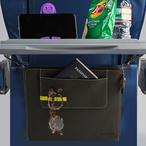 Zipsleeve Leather Airplane Organizer - Etsy