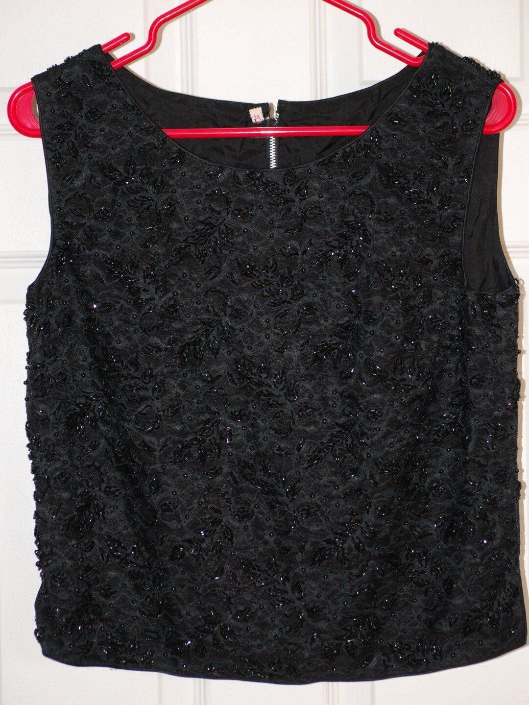 Sleeveless Beaded Sheath Top Vintage - Etsy