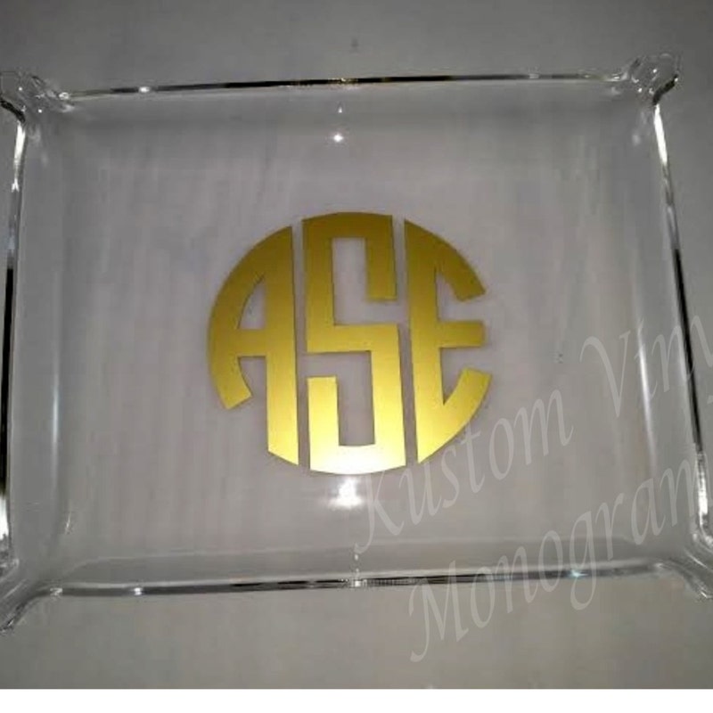 Acrylic Monogram Tray - Etsy