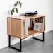 Small Oak Record Player Stand Premium Solid Wood Vinyl - Etsy