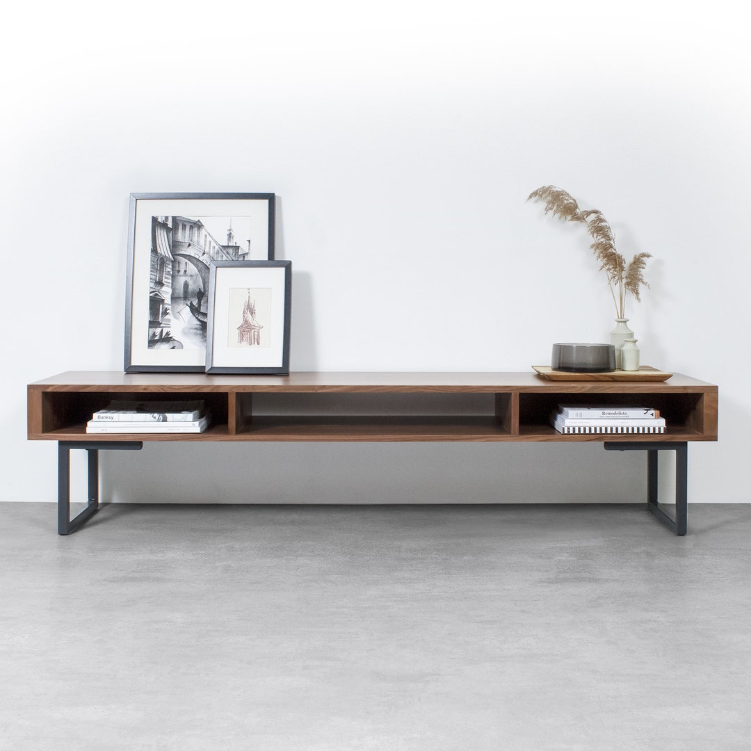Extra Wide Premium Solid Walnut TV Stand or Coffee Table. Minimalist ...