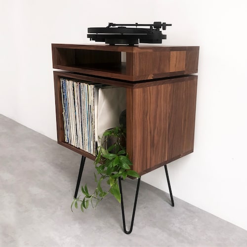 Tall European Oak Record Player Stand Premium Solid Wood - Etsy