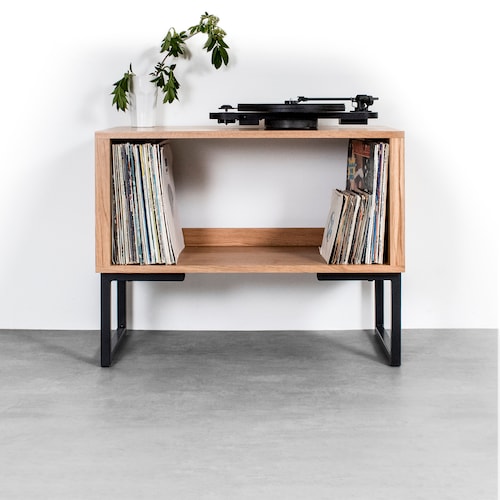 Tall European Oak Record Player Stand Premium Solid Wood - Etsy