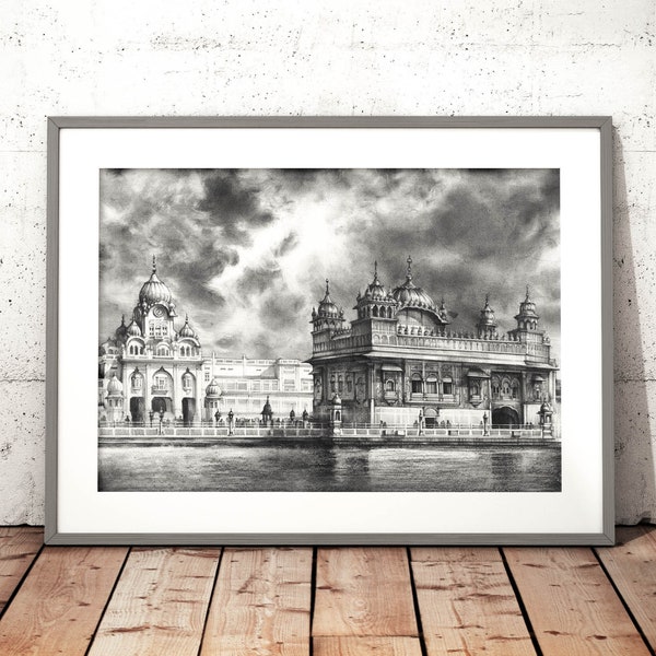 Temple Pencil Art - Etsy