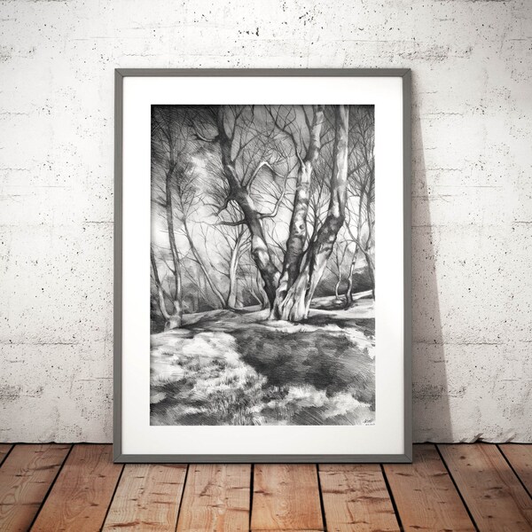 Landscape Drawing - Etsy