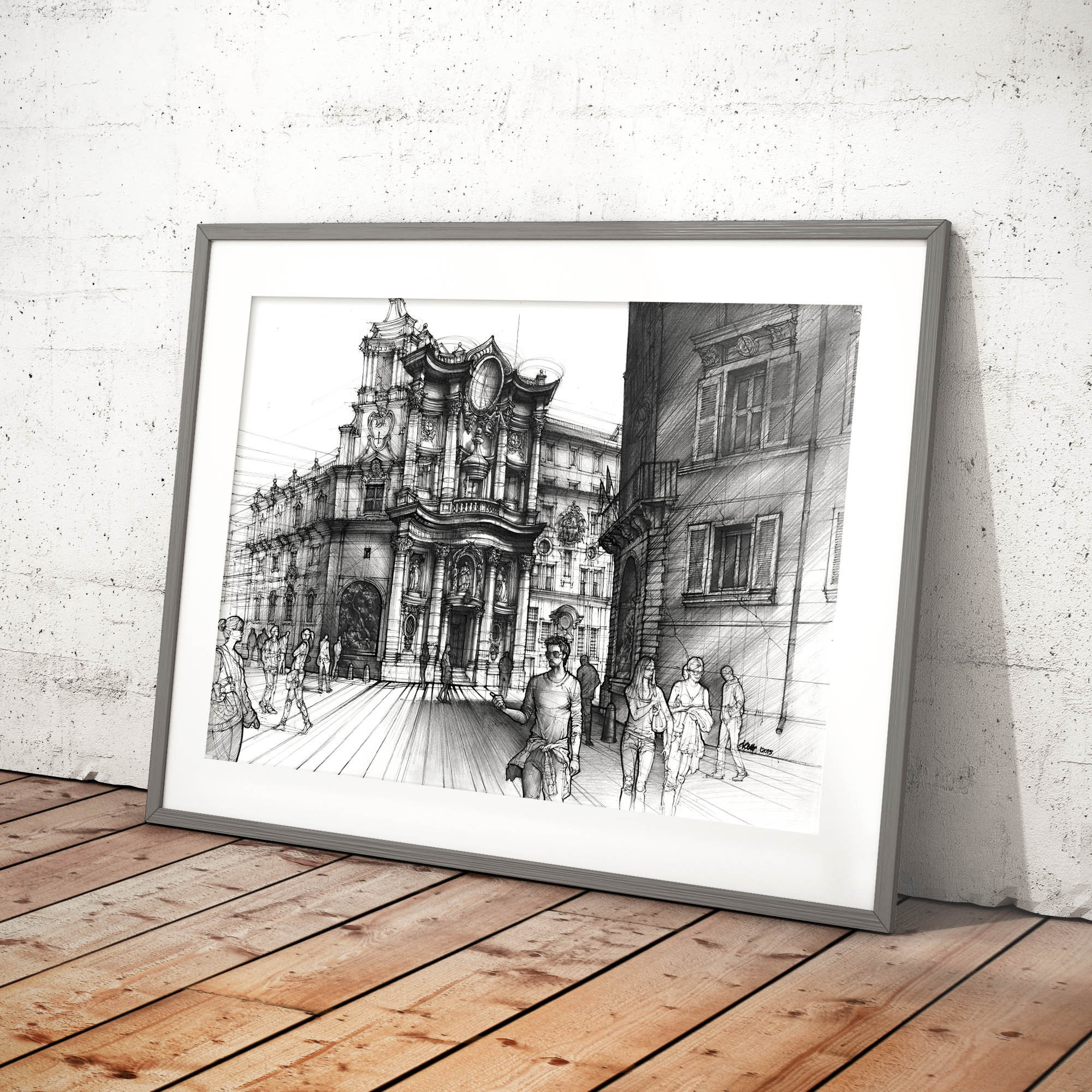 Baroque Architecture Sketch