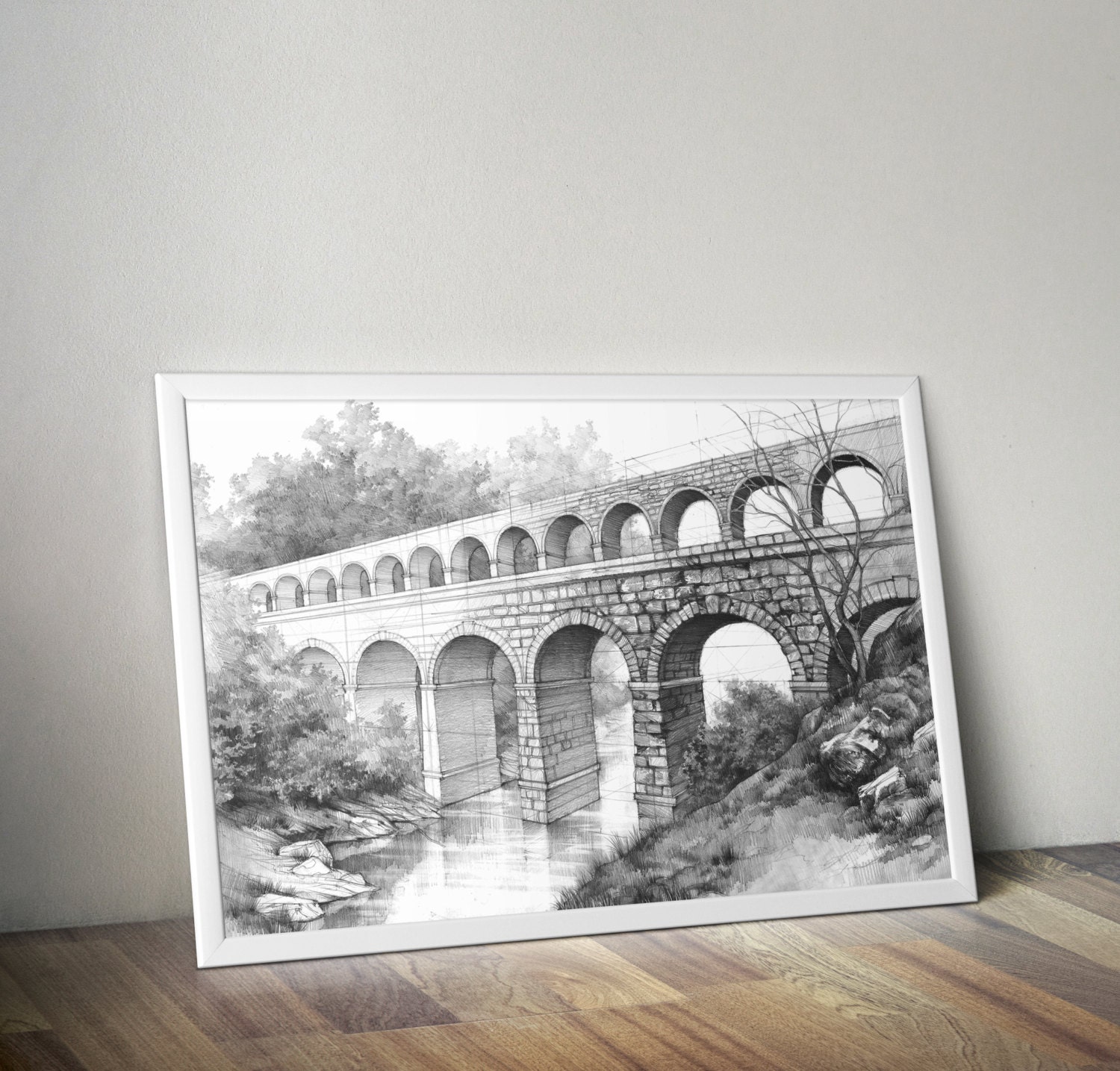 Roman Aqueducts Drawing