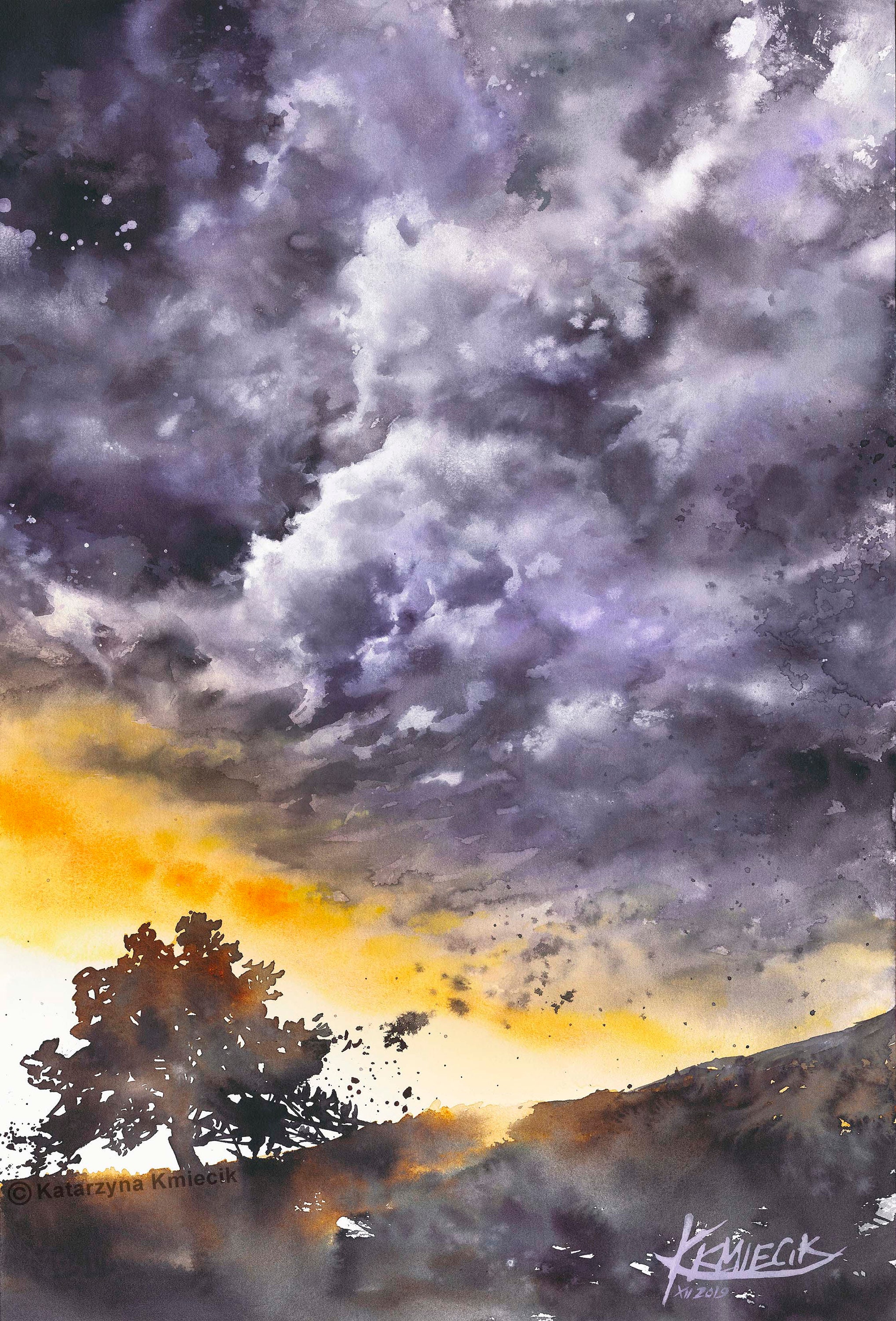 Storm Clouds Painting