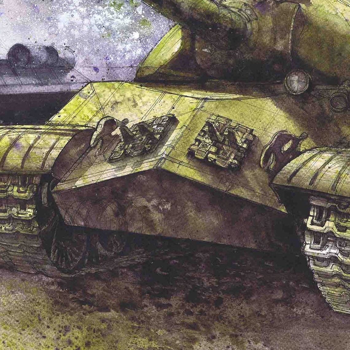 World of Tanks Art Print IS-3 Tanks Watercolor Tank - Etsy UK