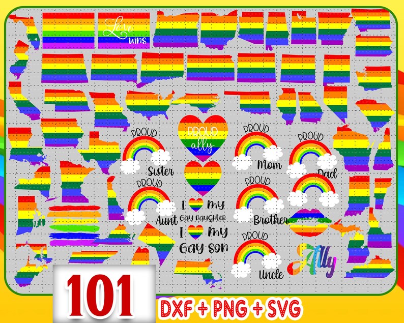 LGBT Bundle Dxfsvgpng, Lgbt Quotes Svg, Lgbt Svg Cricut File, Pride Svg ...