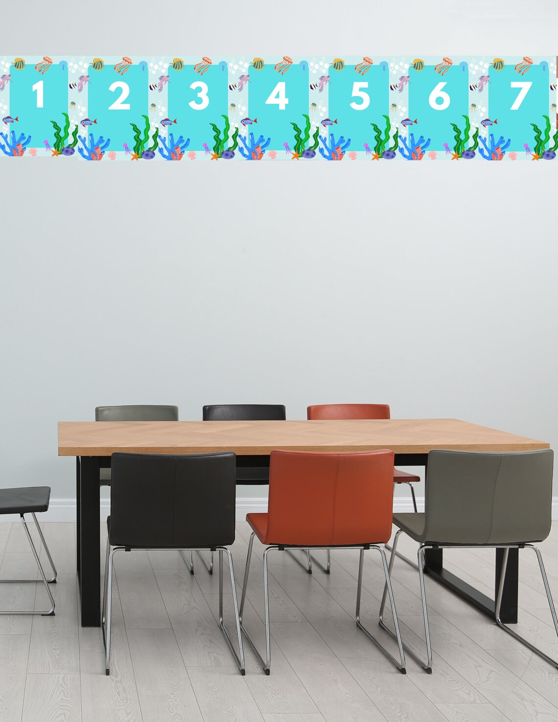 Ocean Number Chart Poster 1-20 - Etsy