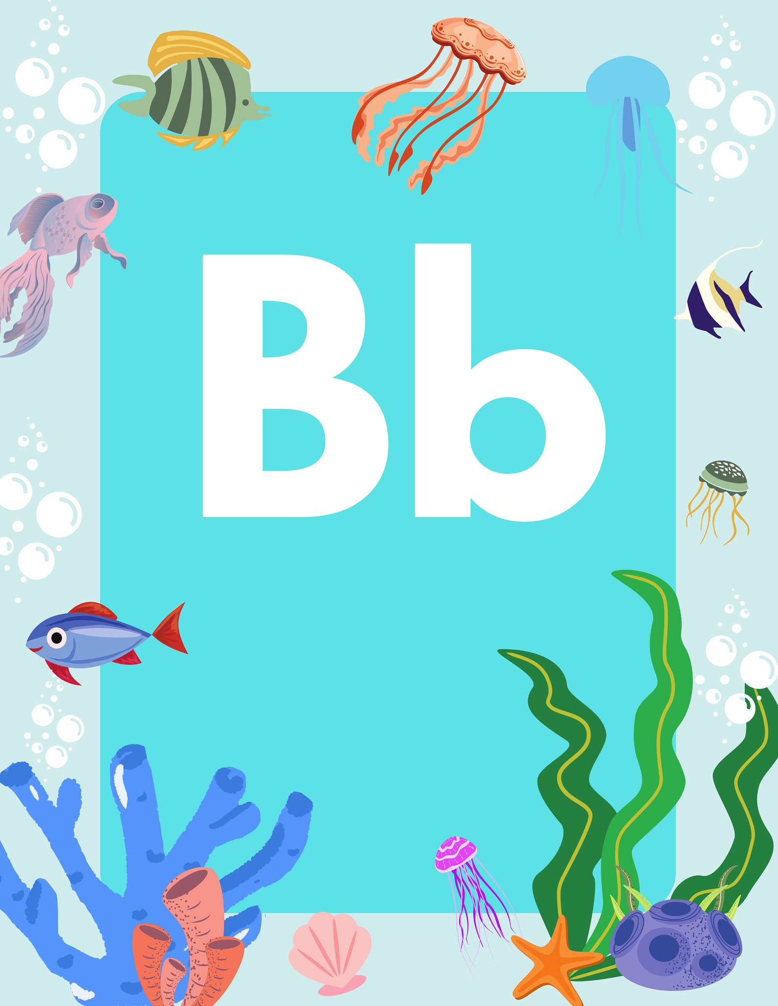 Ocean Alphabet Banner - Etsy