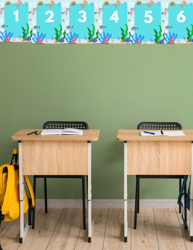 Ocean Number Chart Poster 1-20 - Etsy