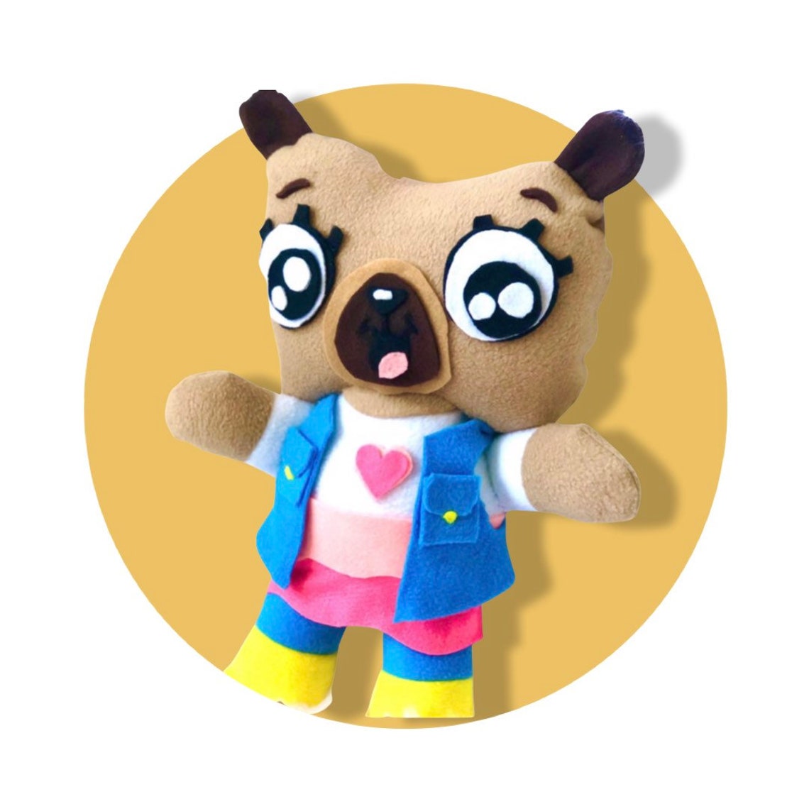 Chip Pug Plush From Chip and Potato | Etsy