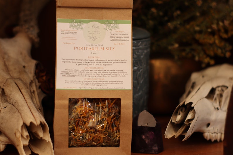 Postpartum Sitz Bath or Yoni Steam Loose Leaf Herbal Blend Postpartum ...