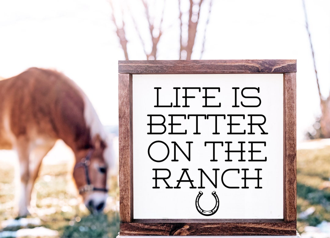 Life is Better on the Ranch | Instant Download | Western Decor - Etsy
