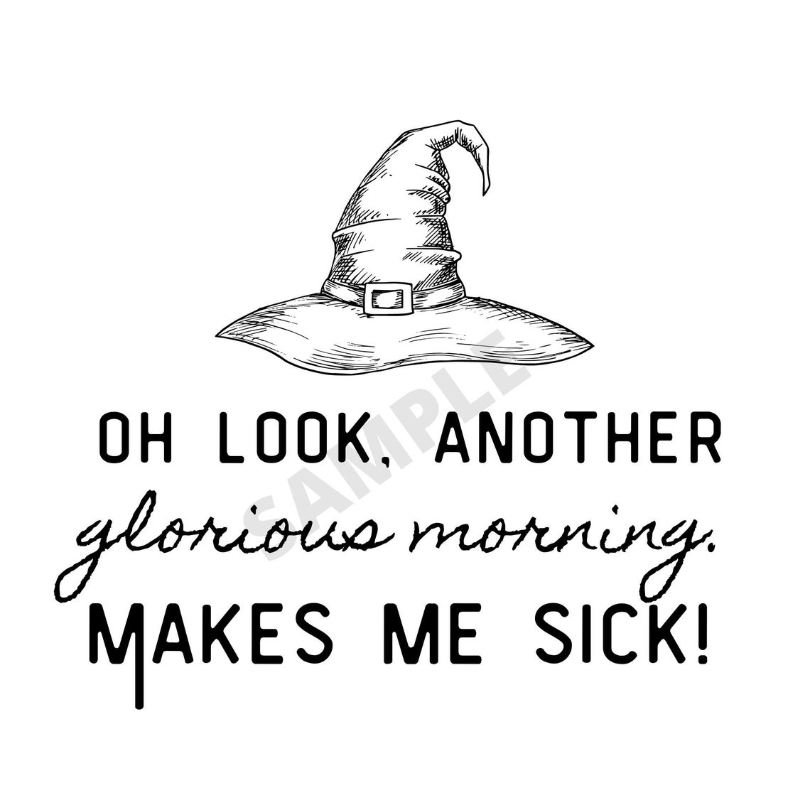 Oh Look Another Glorious Morning | 8x8 | Digital Print | Halloween ...