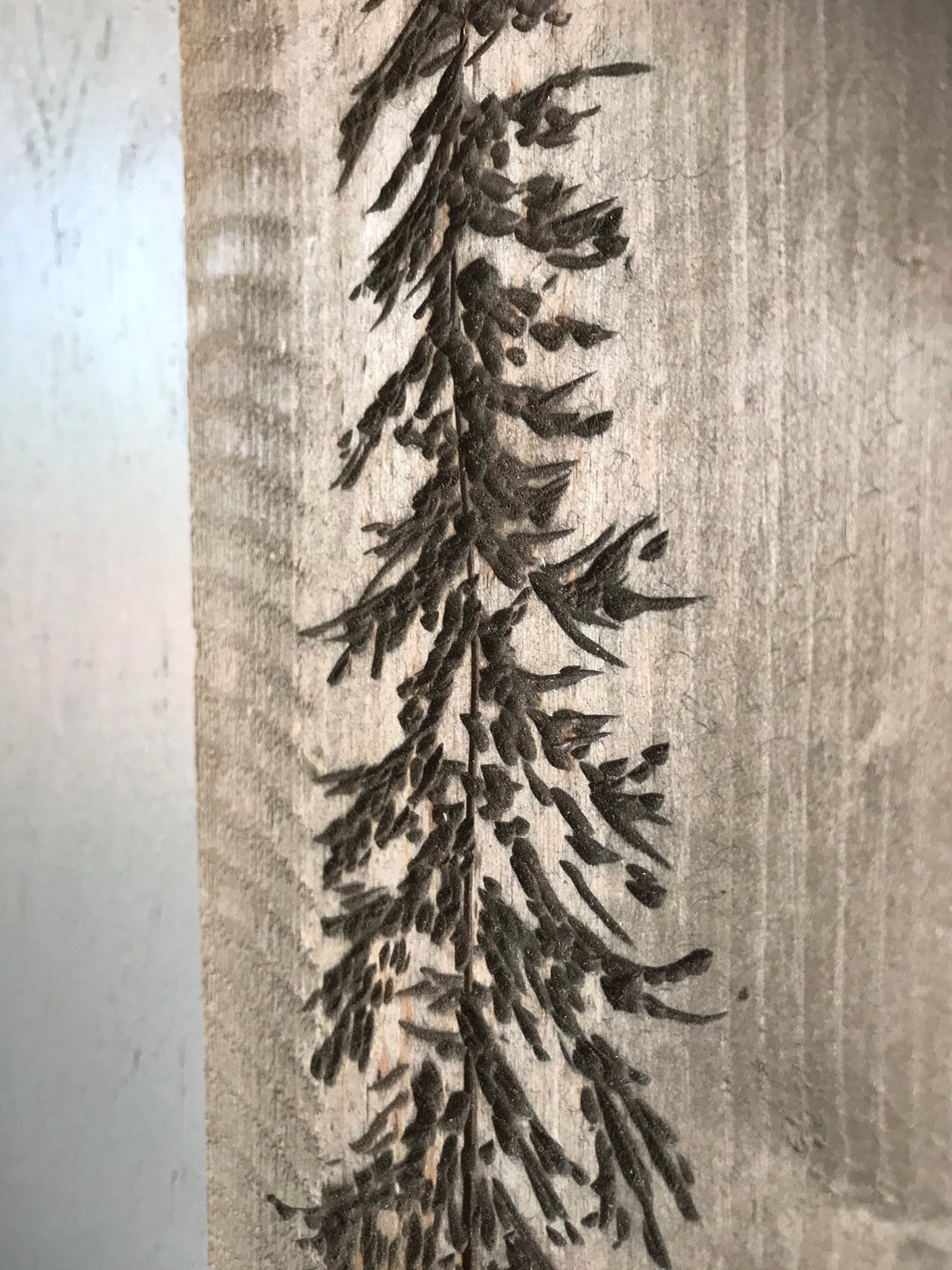 Douglas Fir Pine Tree Carved Wood Wall Art - Etsy