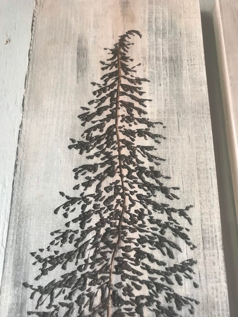 3 Evergreen Trees Rustic Wood Wall Art - Etsy