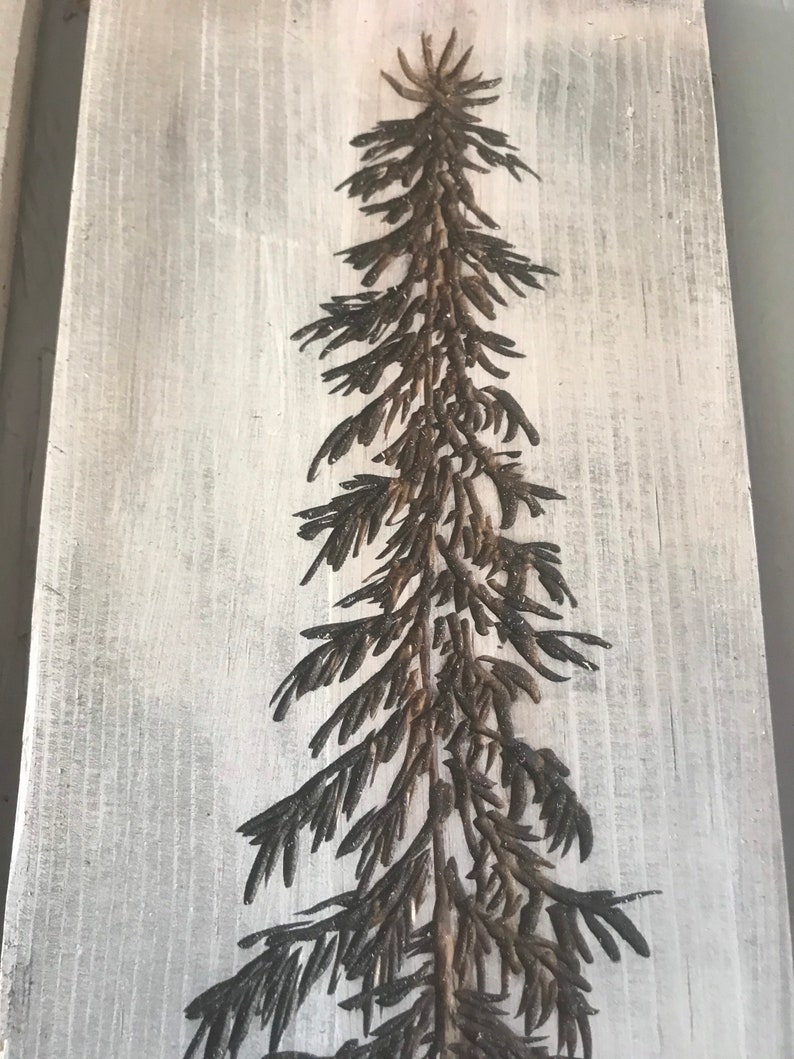 3 Evergreen Trees Rustic Wood Wall Art - Etsy