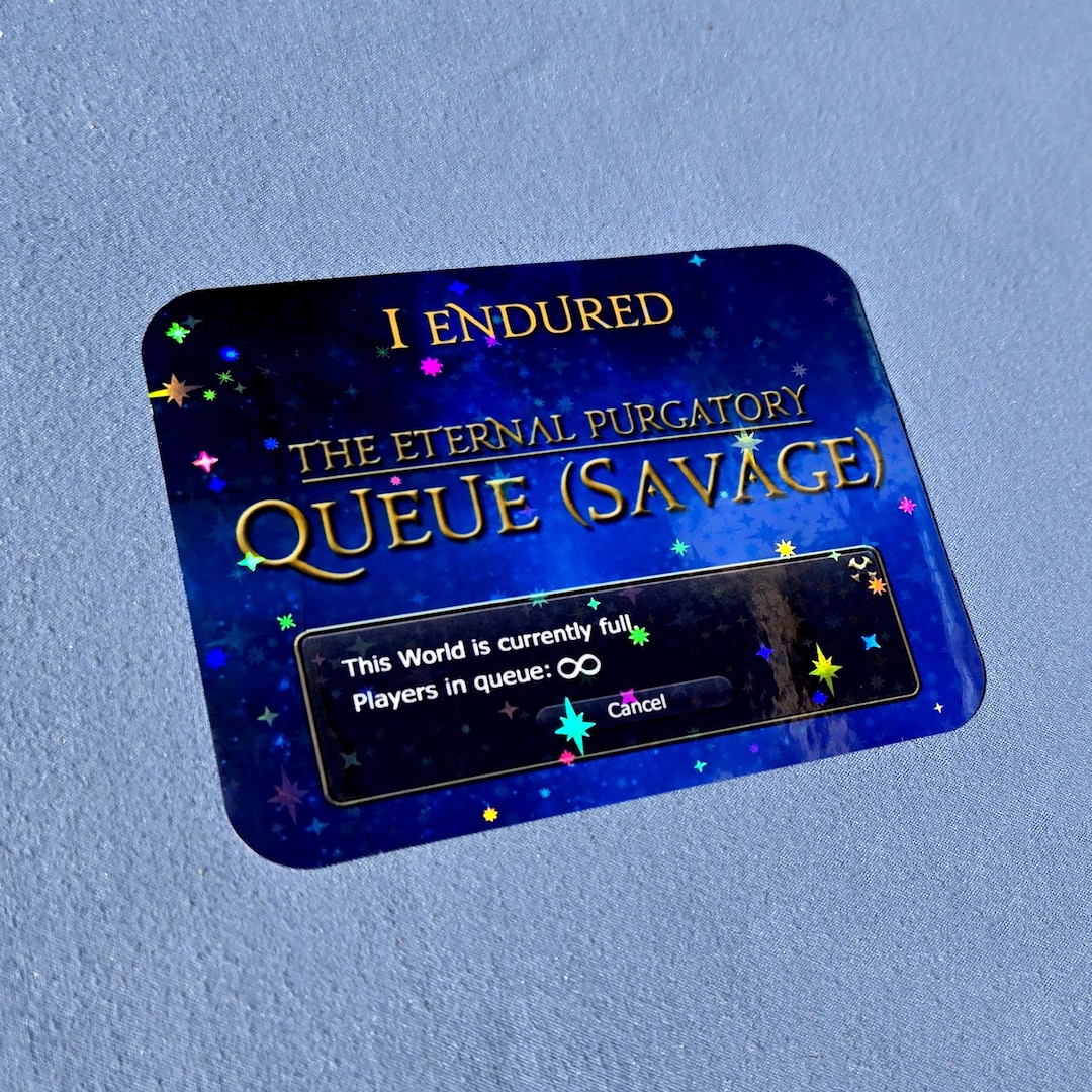 FFXIV Error 2002, Ffxiv Queue, Ffxiv Sticker, Final Fantasy Sticker ...