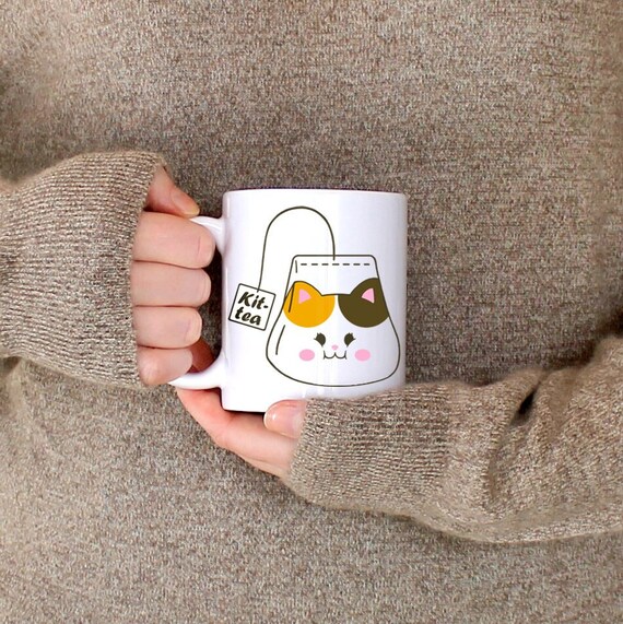 Kit-tea Fatcat Fat Cat Coffee Mug Coffee Mug Ffxiv - Etsy