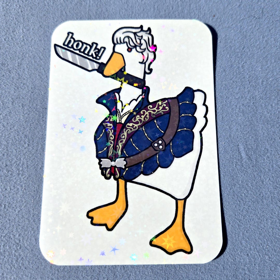 Goosetarion Sticker, BG3 Sticker, Astarion Sticker, Baldur's Gate 3 ...