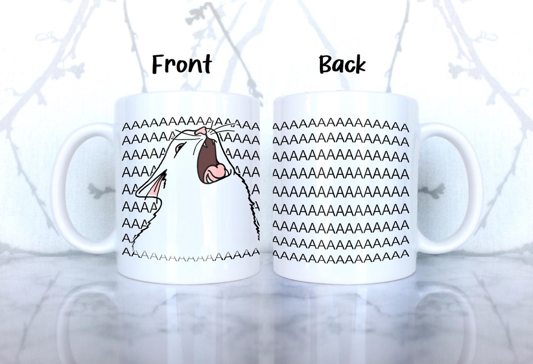 AAAAAA Cat, Screaming Cat, Funny Cat Mug, Cat Lover Gift, Meme Cat ...