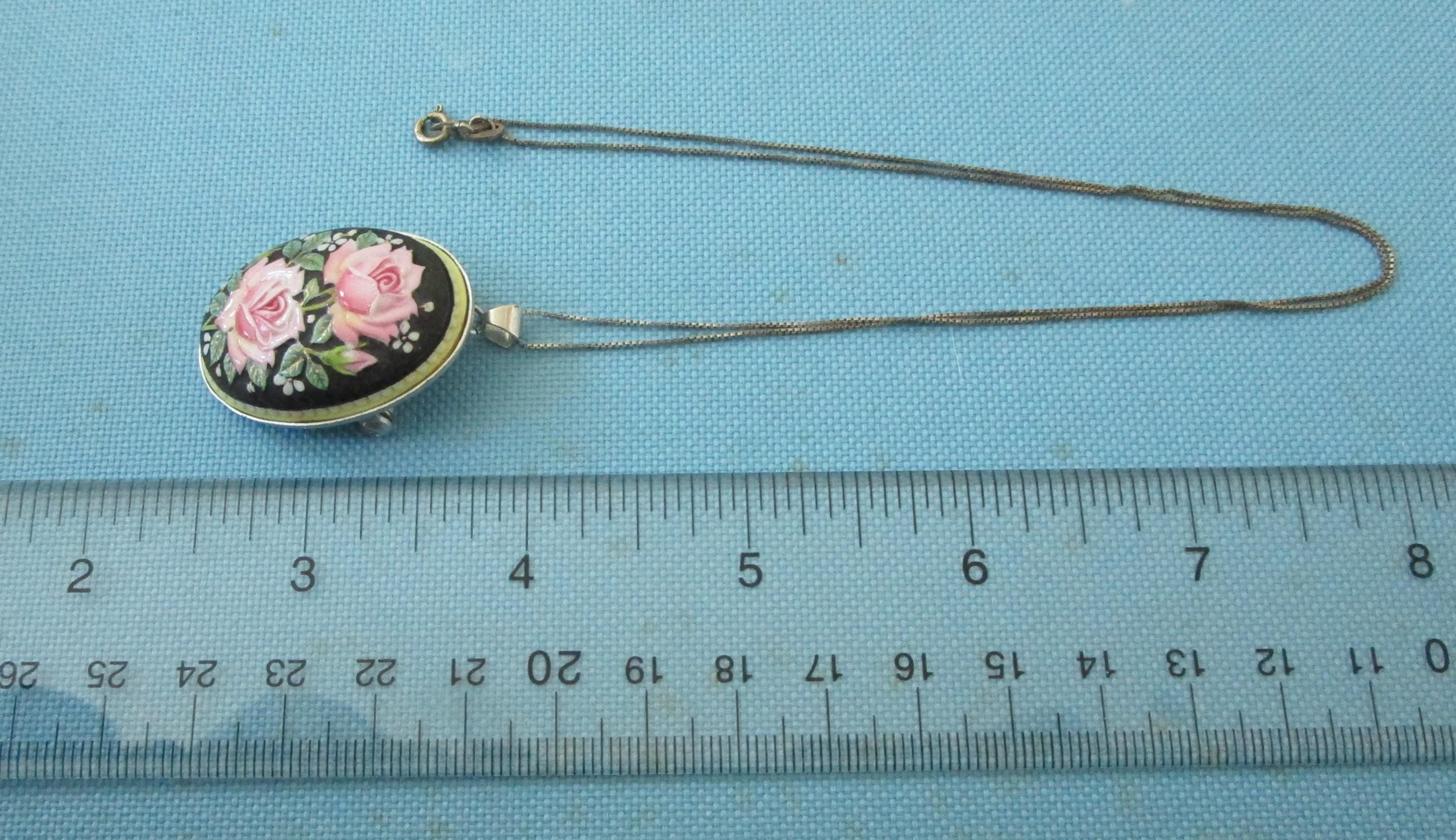 Vintage *rare* Japanese Toshikane Arita Porcelain Pink Roses Enamel ...