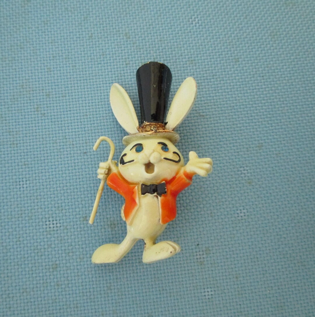 Vintage HAR Rare Bunny Magician or Circus Ringmaster in Top Hat and ...