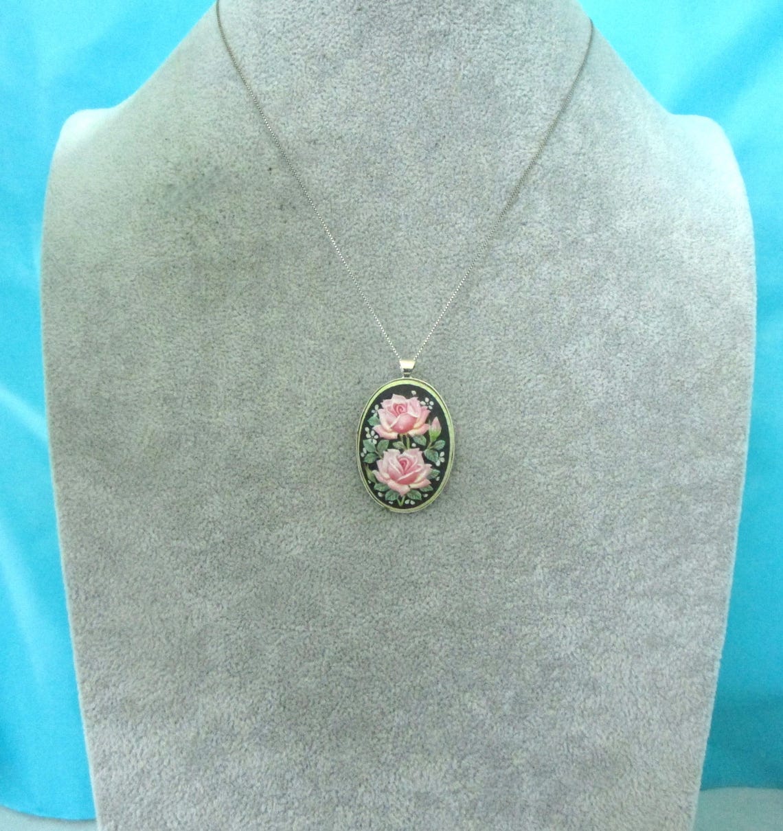 Vintage *rare* Japanese Toshikane Arita Porcelain Pink Roses Enamel ...