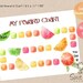 Citrus Printable Kids Reward Chart Printable Fruit Sticker Chart for ...