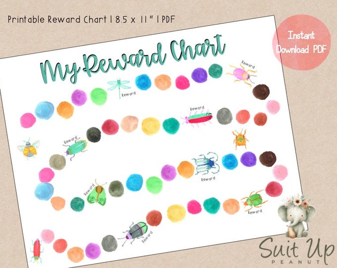 Bluey Printable Kids Reward Chart Printable Keepy Uppy Sticker Chart ...